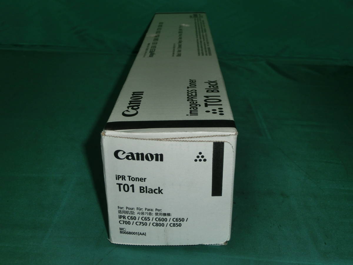 外箱に難あり imagePRESS Toner T01 Black Canon 純正 iPR C60/C65/C600/C650/C700 ...