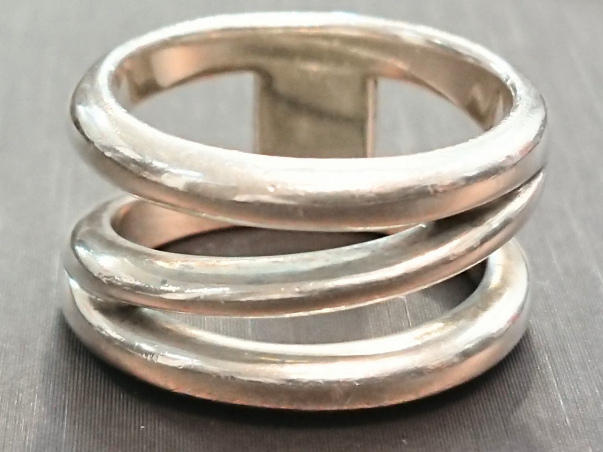1円~ TIFFANY＆Co. ティファニー SV925 ウェーブ リング 指輪 約13号 シルバー アクセサリー 管126644/60 ...