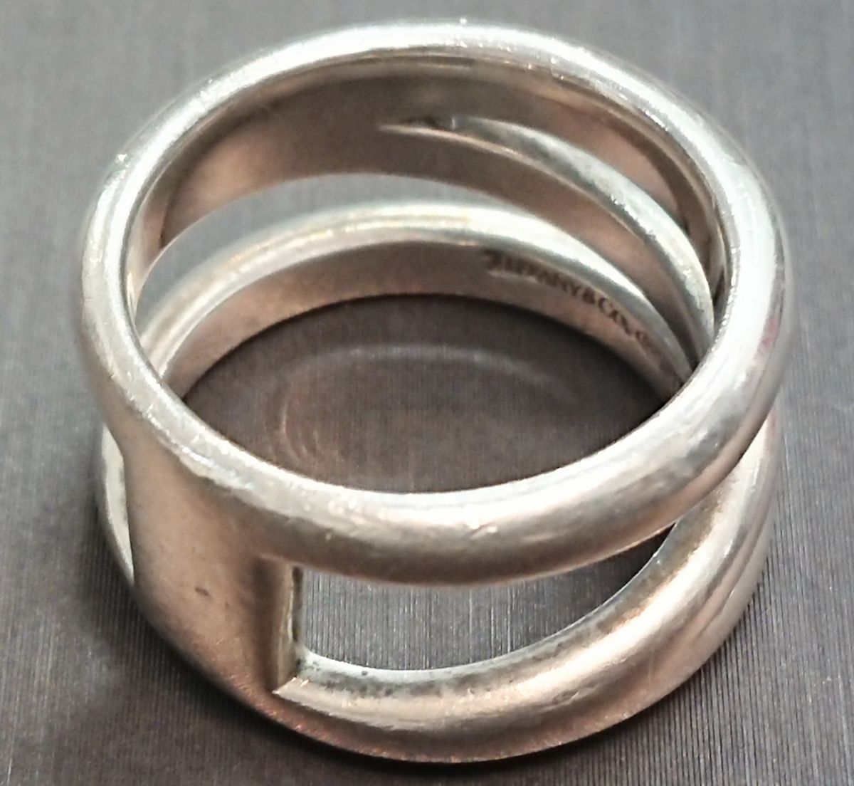 1円~ TIFFANY＆Co. ティファニー SV925 ウェーブ リング 指輪 約13号 シルバー アクセサリー 管126644/60 ...