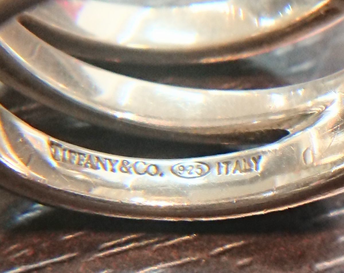 1円~ TIFFANY＆Co. ティファニー SV925 ウェーブ リング 指輪 約13号 シルバー アクセサリー 管126644/60 ...