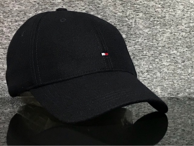 品 134F TOMMY HILFIGER トミーヒルフィガ－ キャップ 帽子 限定1個 高級感のあるダークネイビーのウール混素材 FREE ...