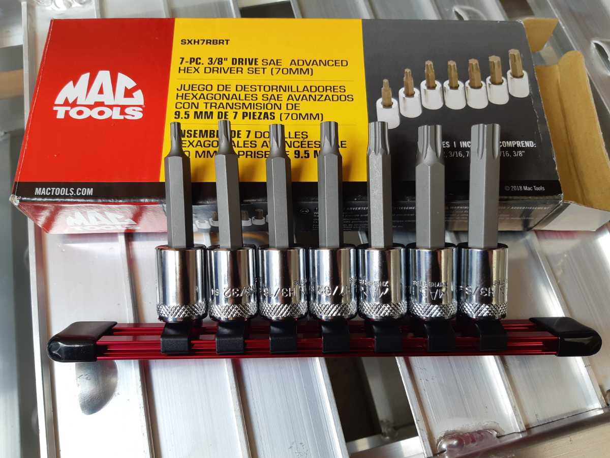 マックツール 品 MACTOOLS 3/8トルクスソケット 7個 SXH7RBRT 1/8 5/32 3/16 7/32 1/4 5/16 3/8(トルクスレンチ)｜売買されたオークション情報 ...