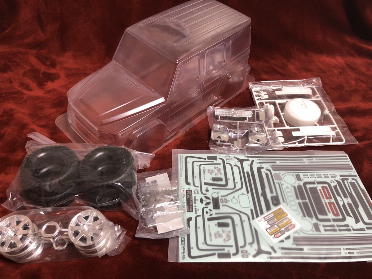 タミヤ CC02 G500 ボディパーツ一式 ステッカー タイヤ ホイール セット スケールクローラーの作成に CC01 SCX10 ...