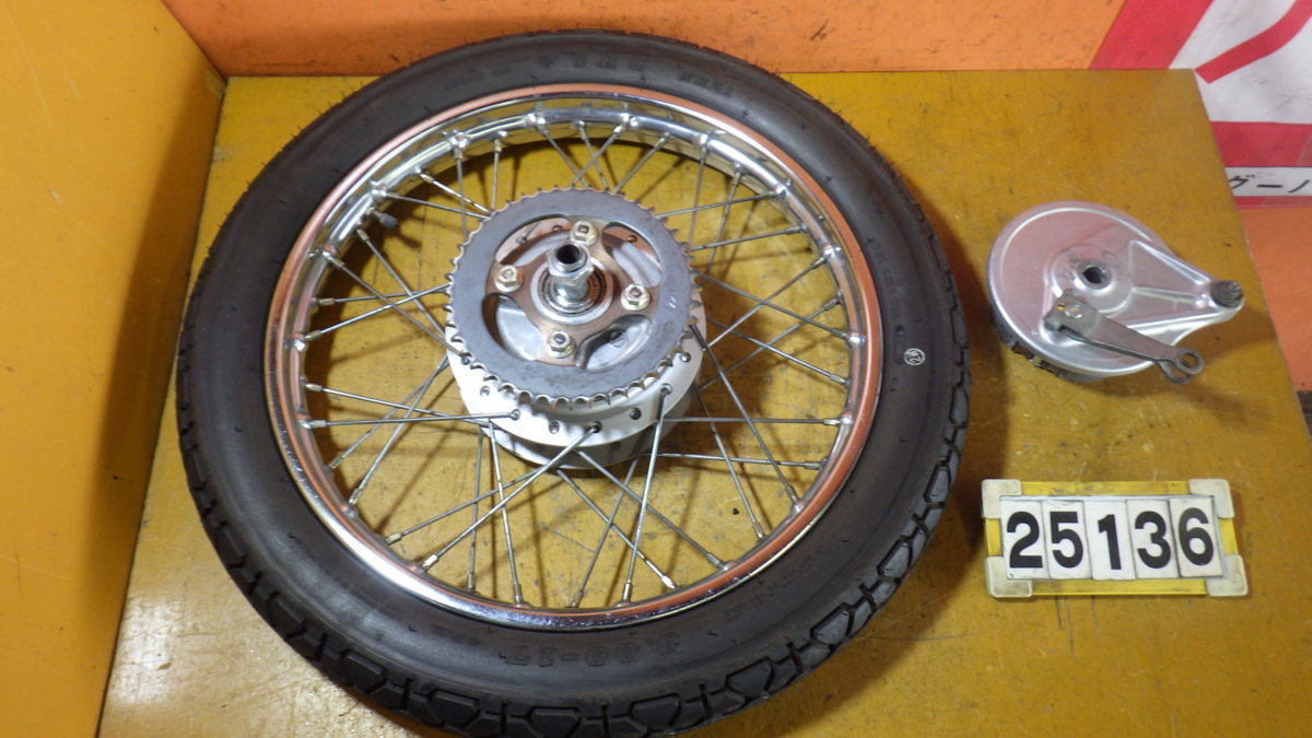 25136 ホンダ CD125T 6V '79 純正 リアホイール ARAYA 17×1.60(リア)｜売買されたオークション情報、yahoo ...