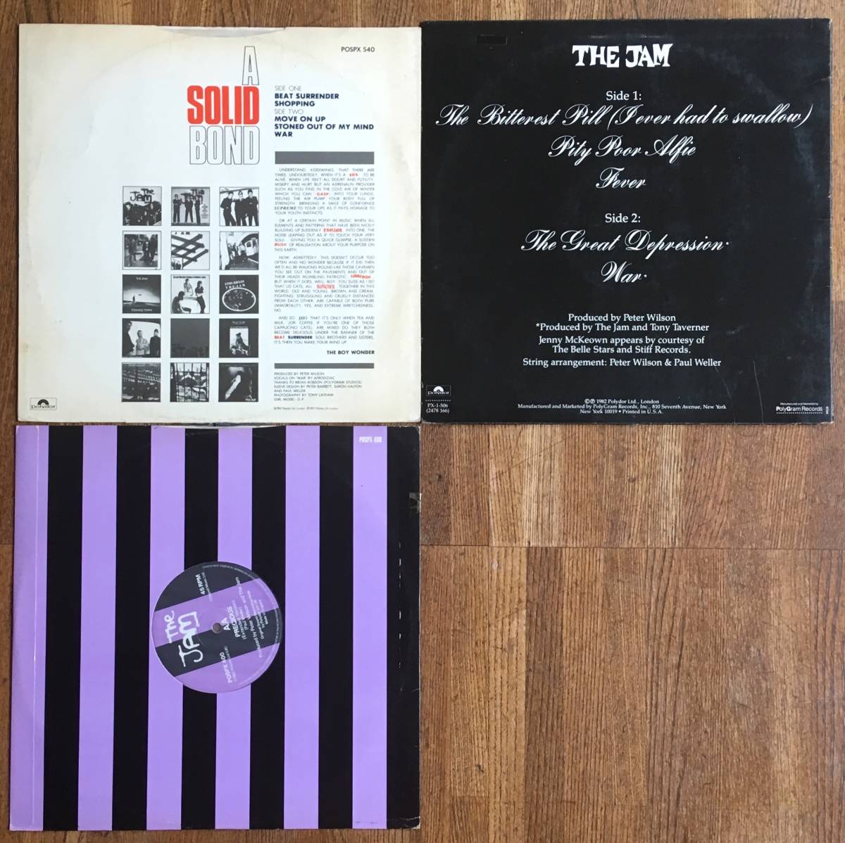 The Jam 12インチ3枚 Beat Surrender Curtis Mayfield / Move On Up カバー Town ...