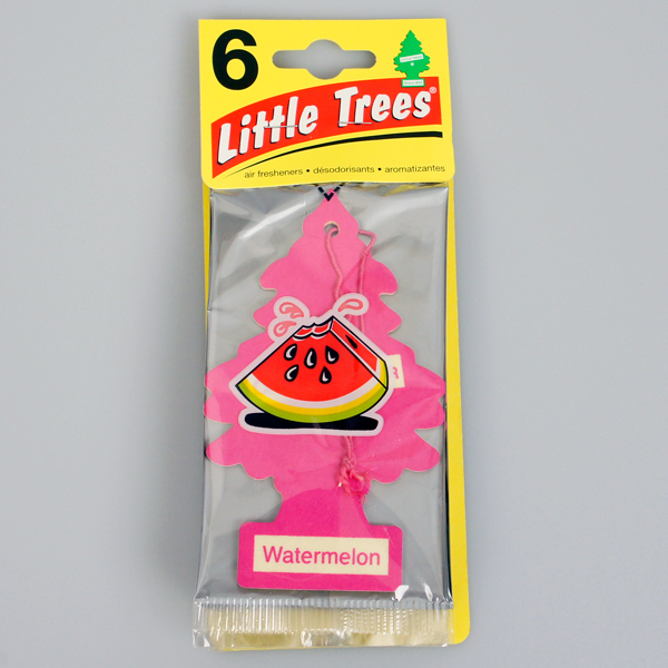メール便 リトルツリー ウォーターメロン Little Trees Watermelon 6枚組 芳香剤 エアフレッシュナー USA 長持ち ...