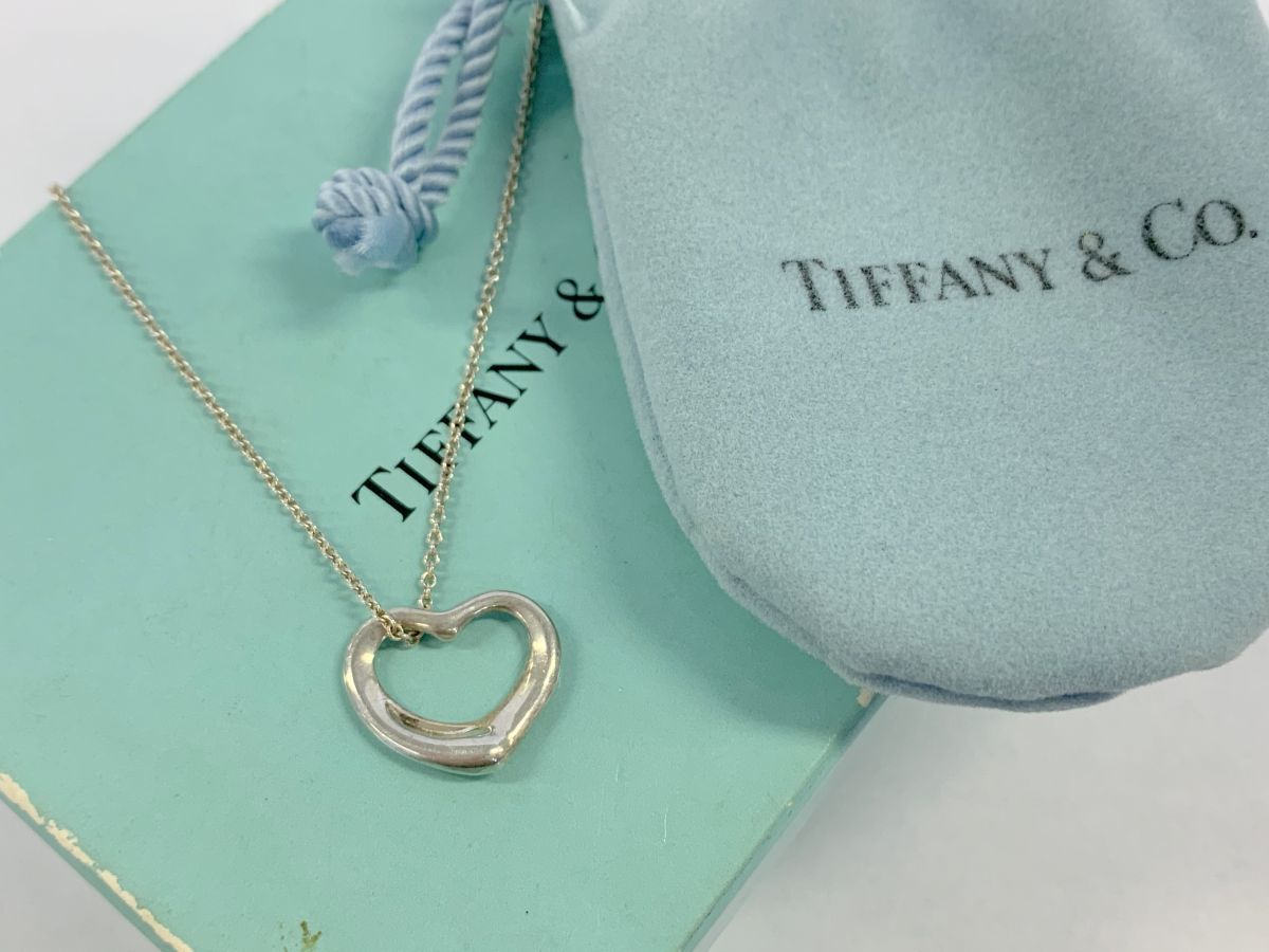 W017-I4-7851 Tiffany&Co. ティファニー ネックレス オープンハート 925 シルバー 箱付き⑥(オープンハート)｜売買されたオークション情報、yahooの商品情報を ...
