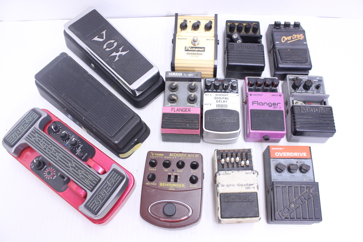 エフェクター 大量 まとめ 13個 BOSS ARION Photogenic BEHRINGER YAMAHA aria ROCKTEK ...