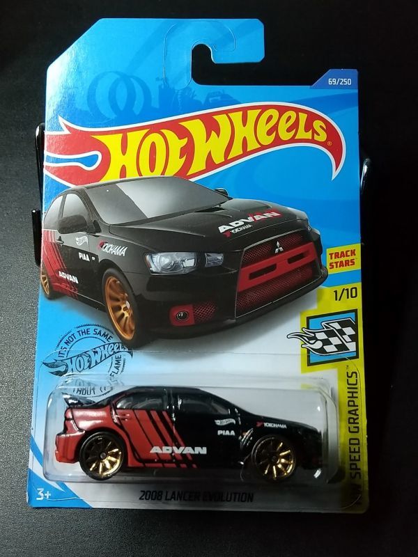 ホットウィール HOTWHEELS MITSUBISHI 三菱 ミツビシ 2008 LANCER EVOLUTION ランサーエボリューション ランエボ ADVAN(乗用車)｜売買された ...