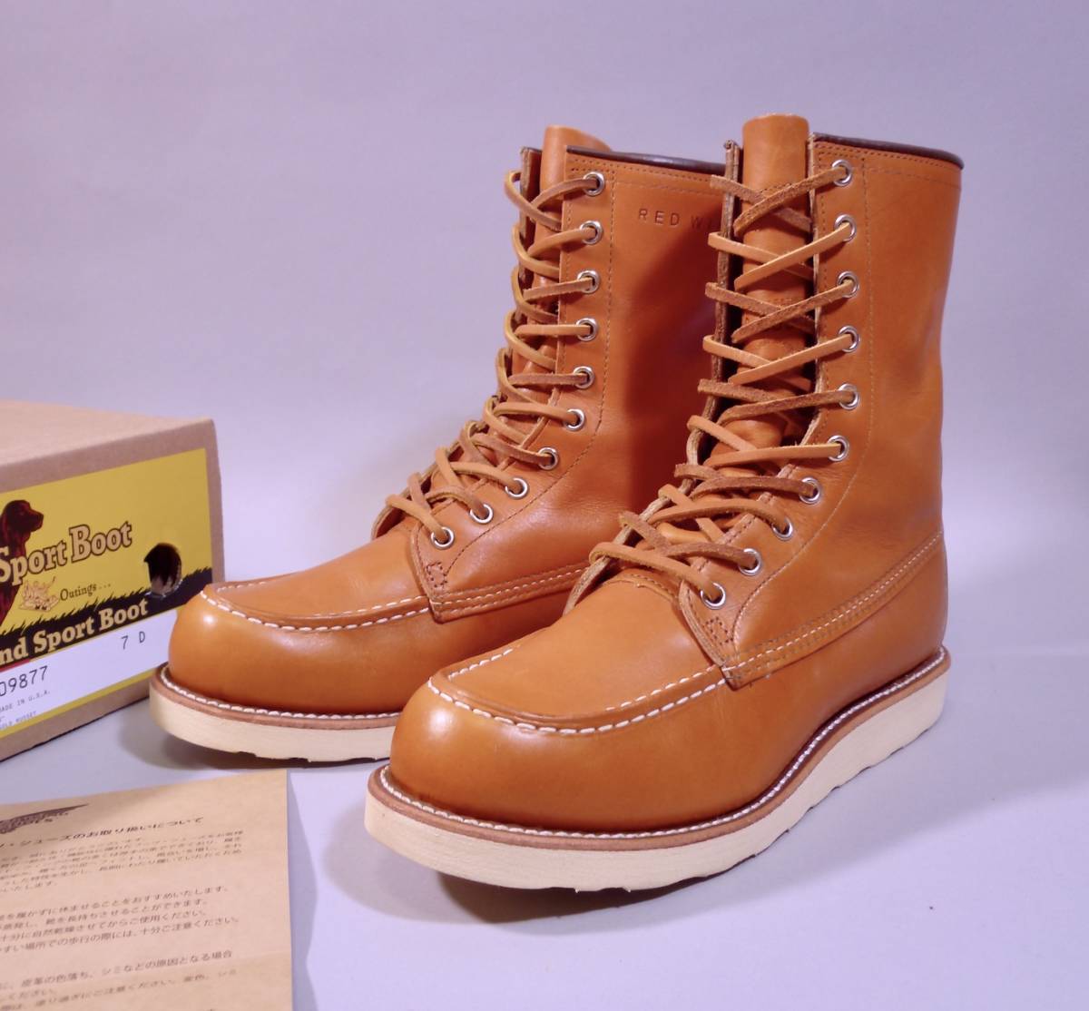 極上革質 REDWING 限定9877 ゴールドラセットセコイア 7D 自宅試着のみ モックトゥー8インチ アイリッシュセッター(7インチ)｜売買されたオークション情報、yahooの商品情報を ...