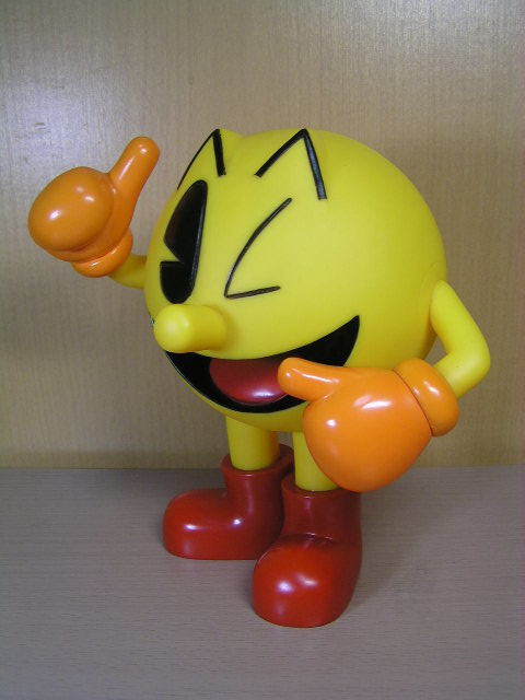 当時物 超デカイ ナムコ パックマン ソフビ 貯金箱 非売品 良品 namco(一般)｜売買されたオークション情報、yahooの商品情報をアーカイブ公開 - オークファン（aucfan.com）