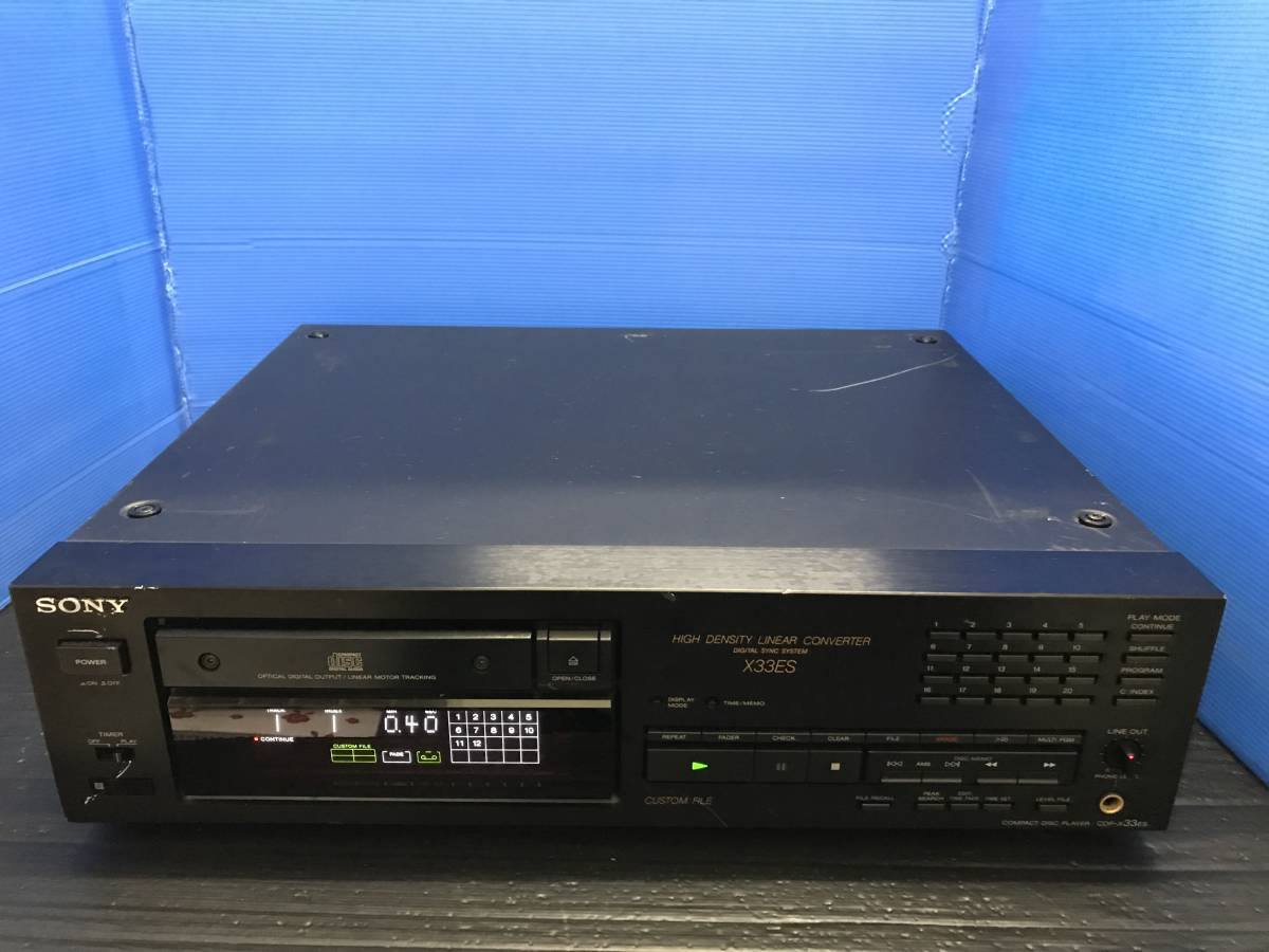 SONY ソニー CDプレーヤー CDP-X33ES 現状品 ジャンクK-7351(ソニー)｜売買されたオークション情報、yahooの商品情報 ...