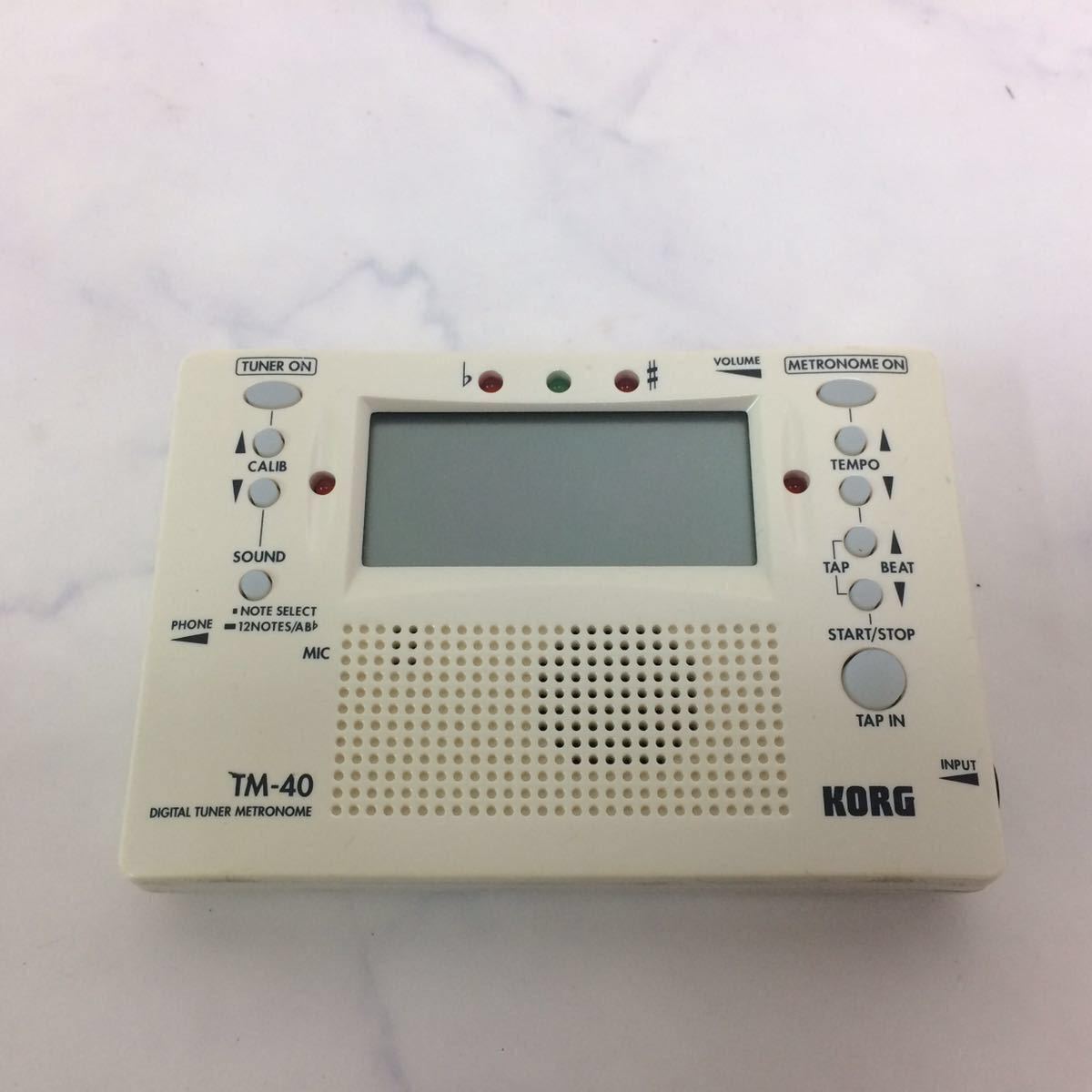 KORG コルグ チューナー メトロノーム TM-40 SYAY516(チューナー)｜売買されたオークション情報、yahooの商品情報を ...