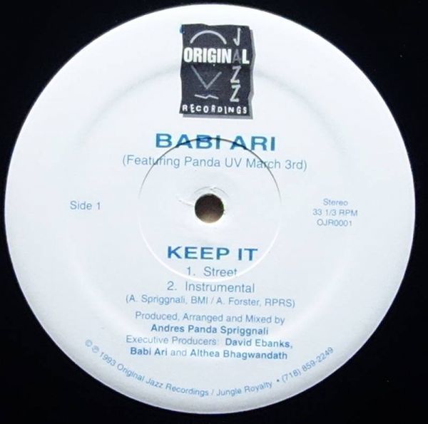 Babi Ari - Keep It / Me Done 美盤 Hip Hop 93年 Random Rap マイナーレーベル Melvin ...