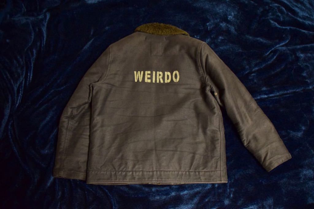 Lサイズ WEIRDO N-1 デッキジャケット アウター アルパカ ミリタリー GLAD HAND GANGSTERVILLE OLD CROW CALEE RADIALL 極暖(Lサイズ ...