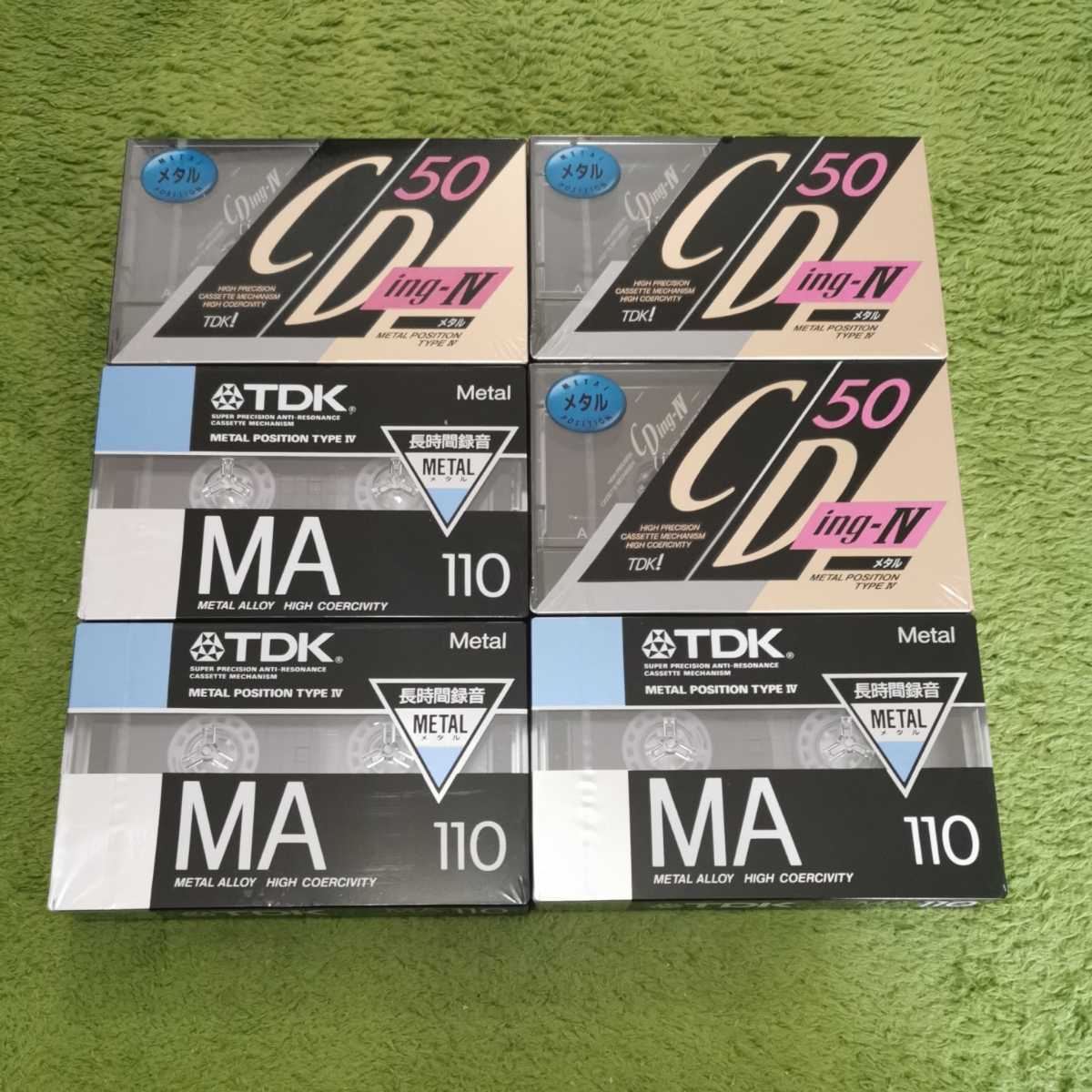 カセットテープ 6本 TDK CDing-IV 50分 CDING4-50M MA 110分 MA-110G(記録媒体)｜売買された ...