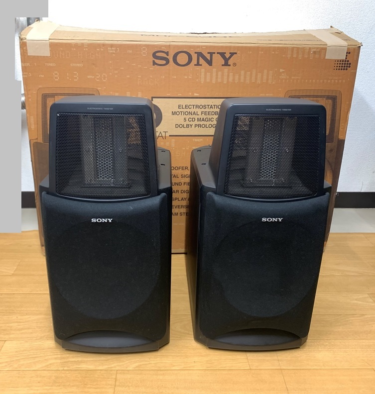 SONY ソニー システムコンポ MHC-S90C用 スピーカー SA-S900 ペア 箱付 PRO pixy ELEESTAT オーディオ ...