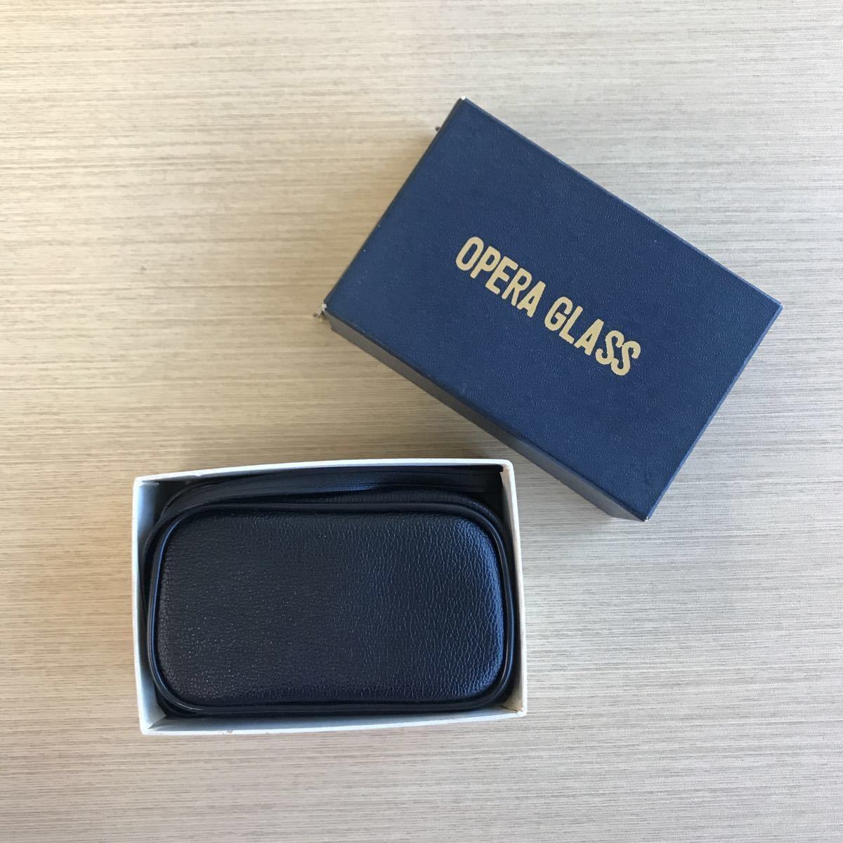 NASHICA ナシカ OPERA GLASS オペラグラス 3X COATED JAPAN ゴールド＆ブラック 箱&ケース付 双眼鏡 小型 ...