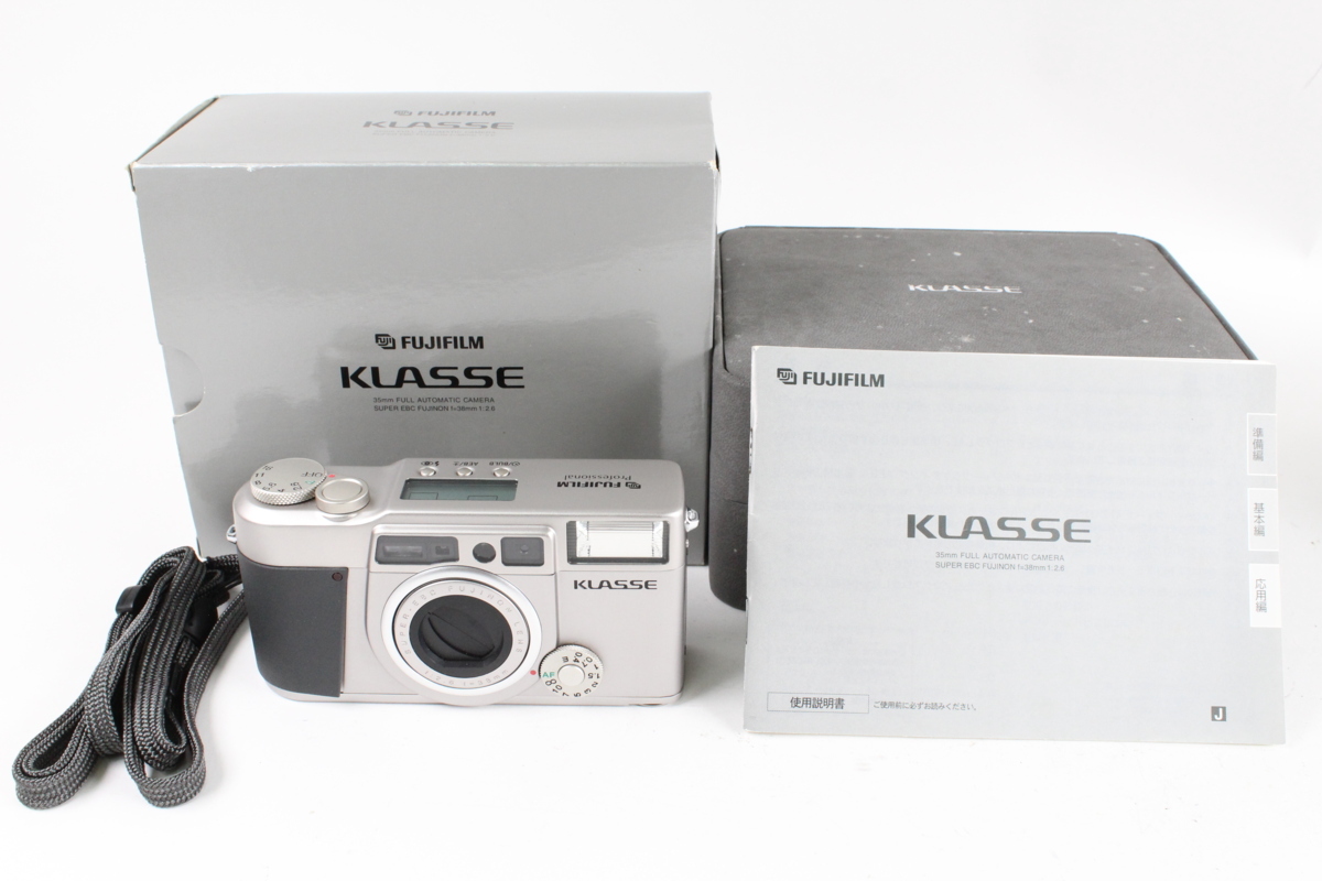 FUJIFILM フジフィルム KLASSE クラッセ SUPER-EBC FUJINON LENS 38mm f2.6 ストラップ 箱 使用 ...