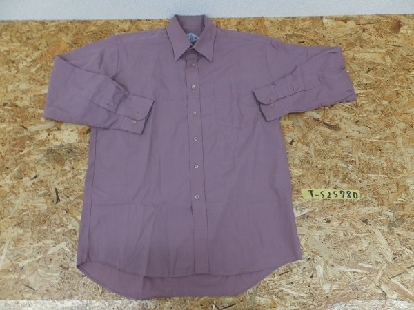 ＜送料280円＞Crocus Club 胸ポケット付 長袖カラーシャツ 赤紫系 パープル(Mサイズ)｜売買されたオークション情報、yahooの ...