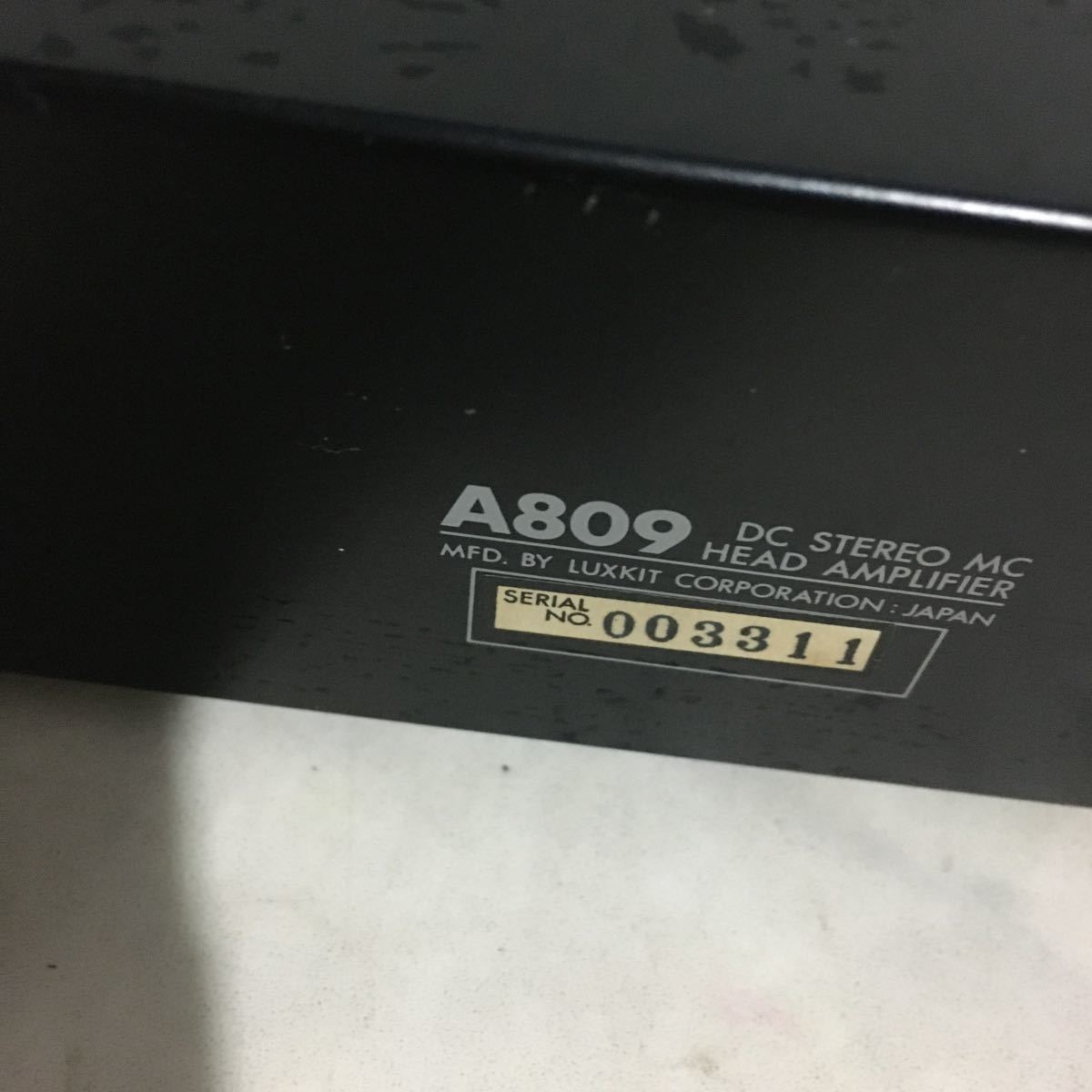 L489 LUXKIT ラックスキット A809 DC MCヘッド アンプ フォノイコライザー LUXMAN ラックスマン オーディオ機器 ...