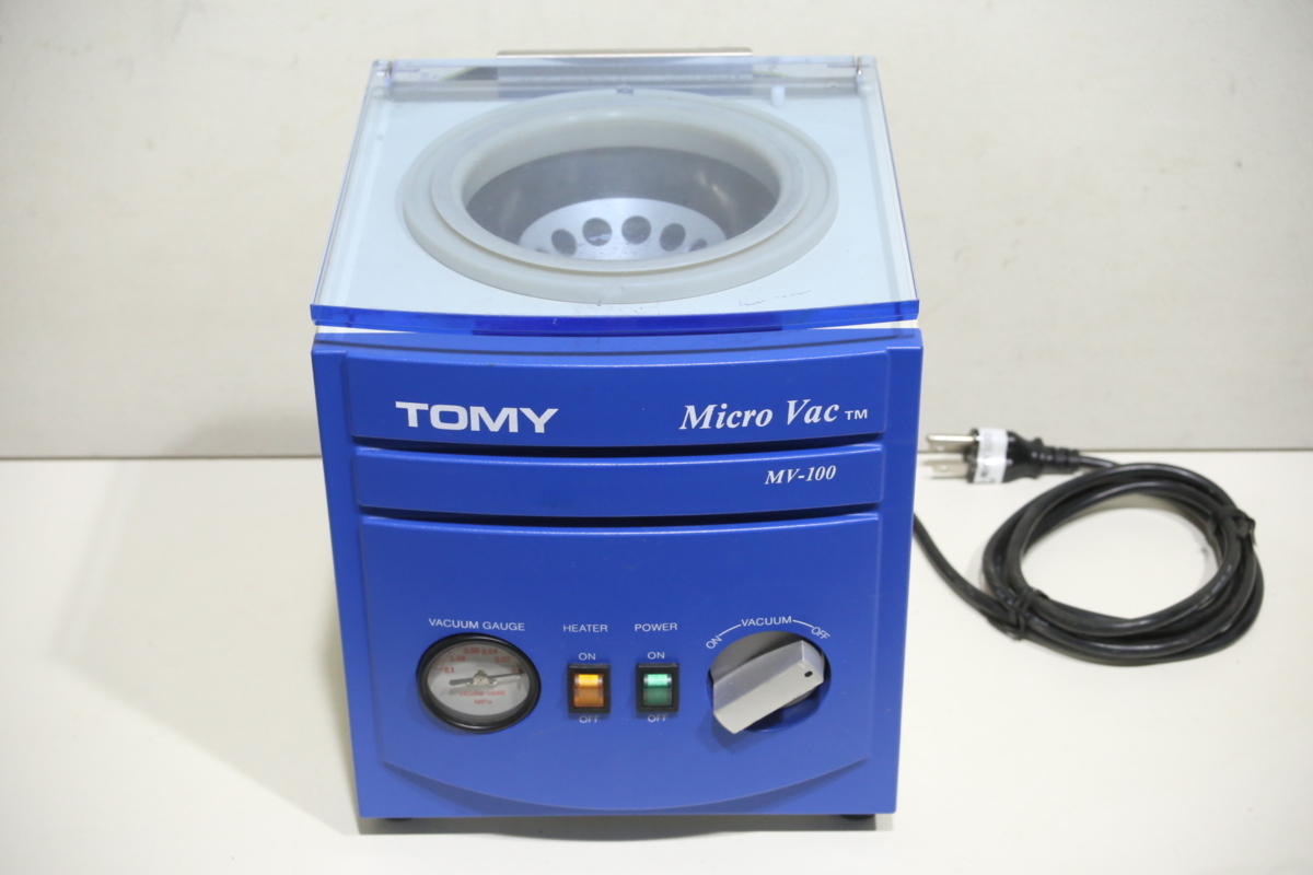 TOMY トミーメディコ MV-100 Micro Vac 遠心濃縮器 遠心エバポレーター 遠心濃縮器 真空乾燥 減圧濃縮 遠心機 ...