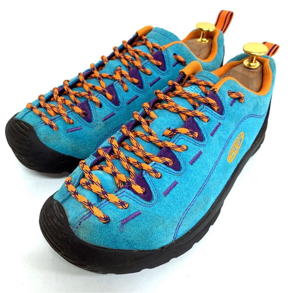 X モデル 'スエードレザー使用' KEEN キーン JASPER BLUEBIRD ジャスパーブルーバード スニーカー 24.5cm ...