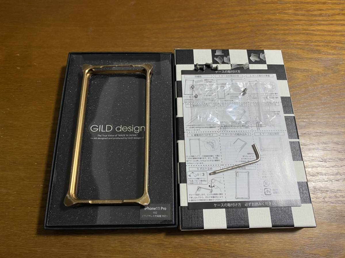 GILD design Solid bumper for iPhone 11 Pro シグネチャーゴールド ソリッドバンパー ギルドデザイン ...