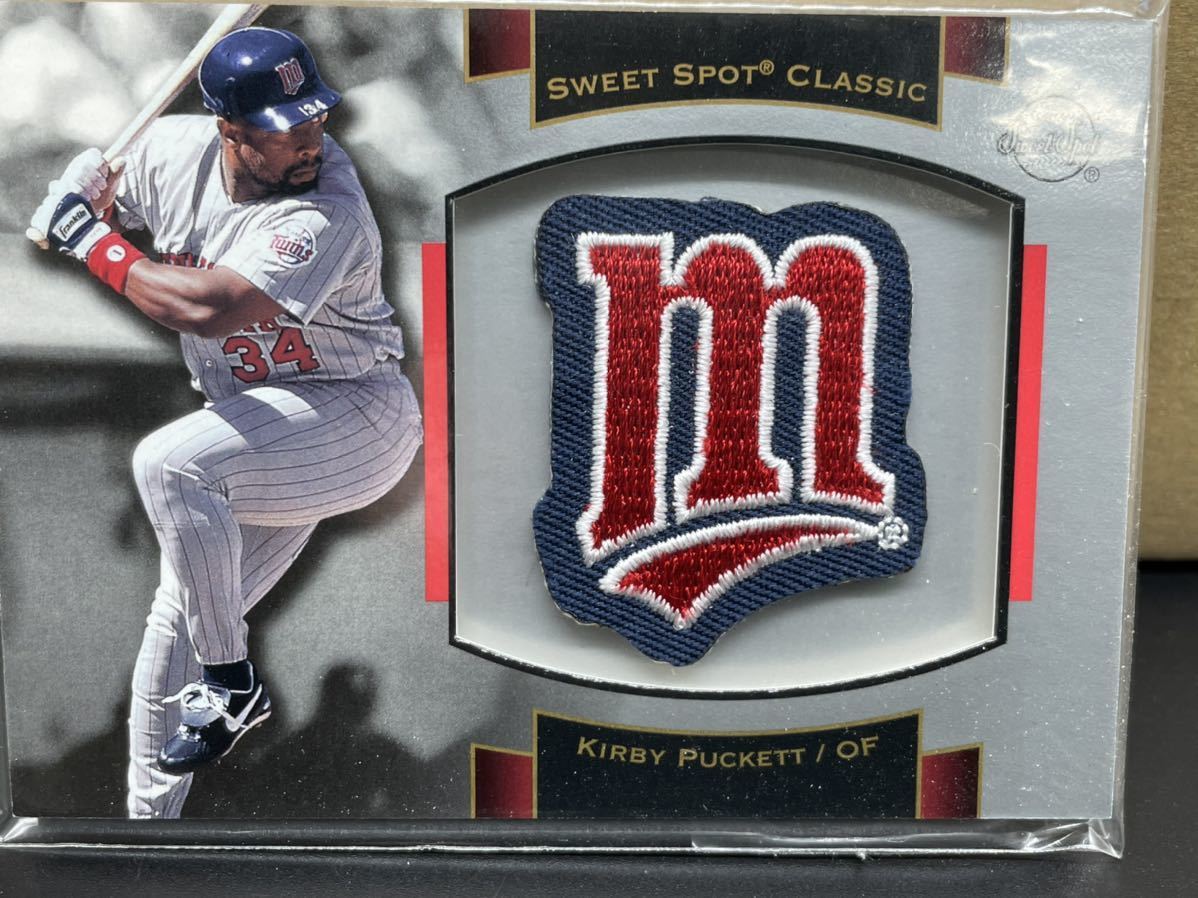 915-1245 UPPER DECK SWEET SPOT CLASSIC LOGO PATCH CARD KIRBY PUCKETT ...