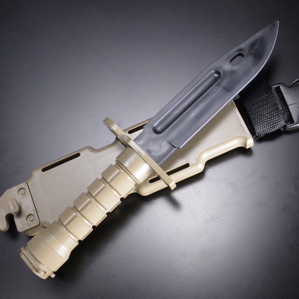 トレーニングナイフ M9 バヨネット シース付き タン 銃剣 ラバー プラスチック M16 鞘 ベルトループ トレーナー 模造ナイフ 模造刀(個人装備)｜売買されたオークション情報、yahoo ...