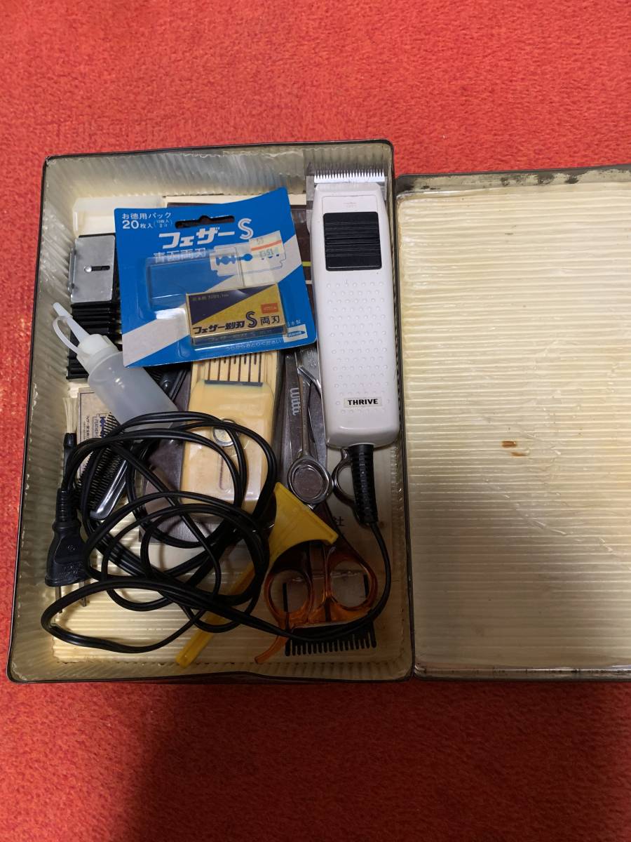 THRIVE MODEL 350 スライヴ バリカン 他 すきばさみ 散髪セット 昭和レトロ家電(理美容店用品)｜売買されたオークション情報、yahooの商品情報をアーカイブ公開 ...