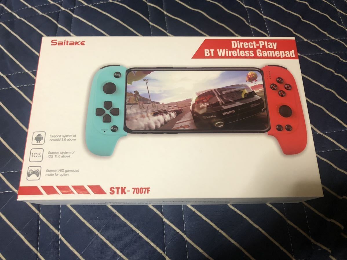 Saitake ワイヤレスゲームパッド Direct-Play BT Wireless Gamepad STK-7007F Android/iOS対応 フォートナイト 荒野行動 PUBG ...