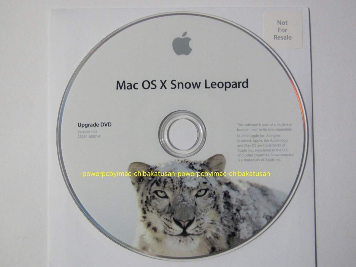 Mac OS X 10.6 Snow Leopard 10.6 Upgrade DVD 正規品 その3(オペレーティングシステム)｜売買された ...