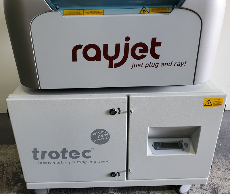 Trotec トロテック RayJet 50 C30 レーザー彫刻機+Atmos Compact 115/110 /通電確認のみ/直接引き渡し ...