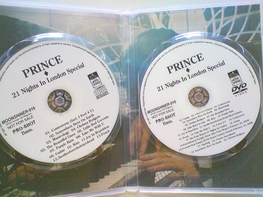 輸入版 DVD Prince Super Bowl XLI Halftime Show February 4 2007 DVD-R /21 Nights In London Special ...