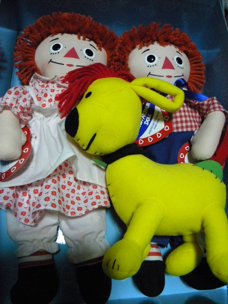 Raggedy Ann&Andy with Arthur ラガディアン&アンディwithアーサー 2003年 ぬいぐるみ 限定(その他)｜売買 ...