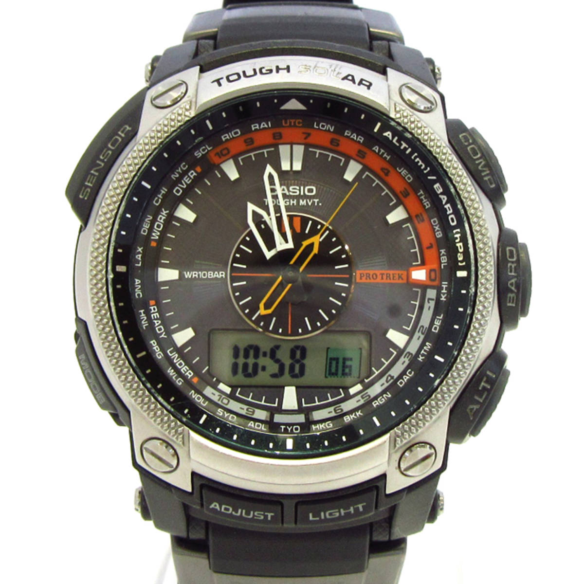 1円 稼動品 CASIO カシオ PROTREK プロトレック PRW-5000 電波ソーラー タフソーラー 腕時計 メンズ ウォッチ 北TK2(PRO TREK)｜売買されたオークション情報 ...