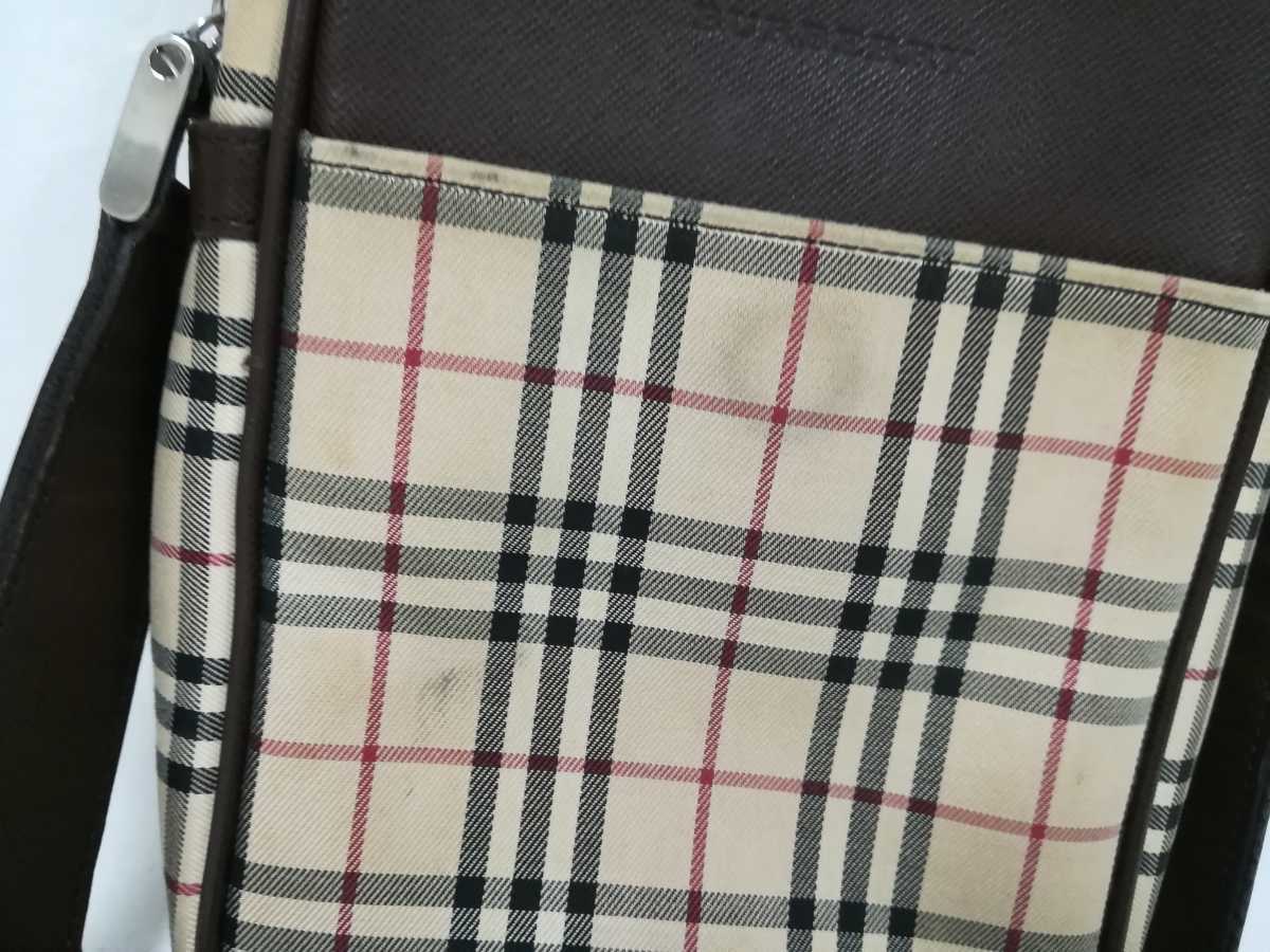 BURBERRY バーバリー ショルダーバッグ チェック柄 ベージュ ジャガード レザー 625(ショルダーバッグ)｜売買されたオークション情報、yahooの商品情報をアーカイブ公開 ...