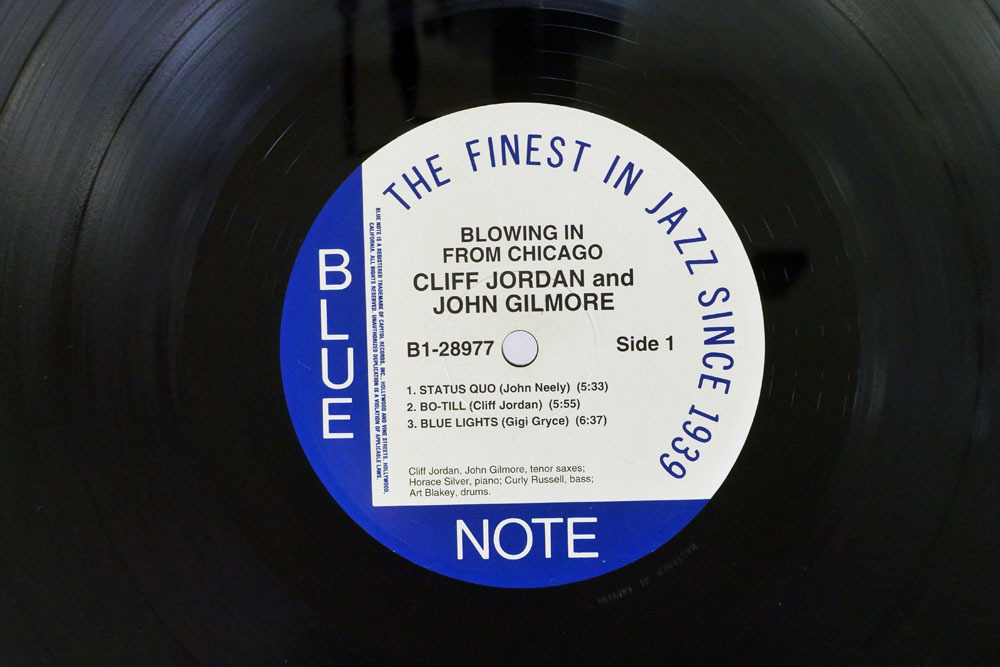米 CLIFF JORDAN AND JOHN GILMORE/BLOWING IN FROM CHICAGO/BLUE NOTE B1 ...