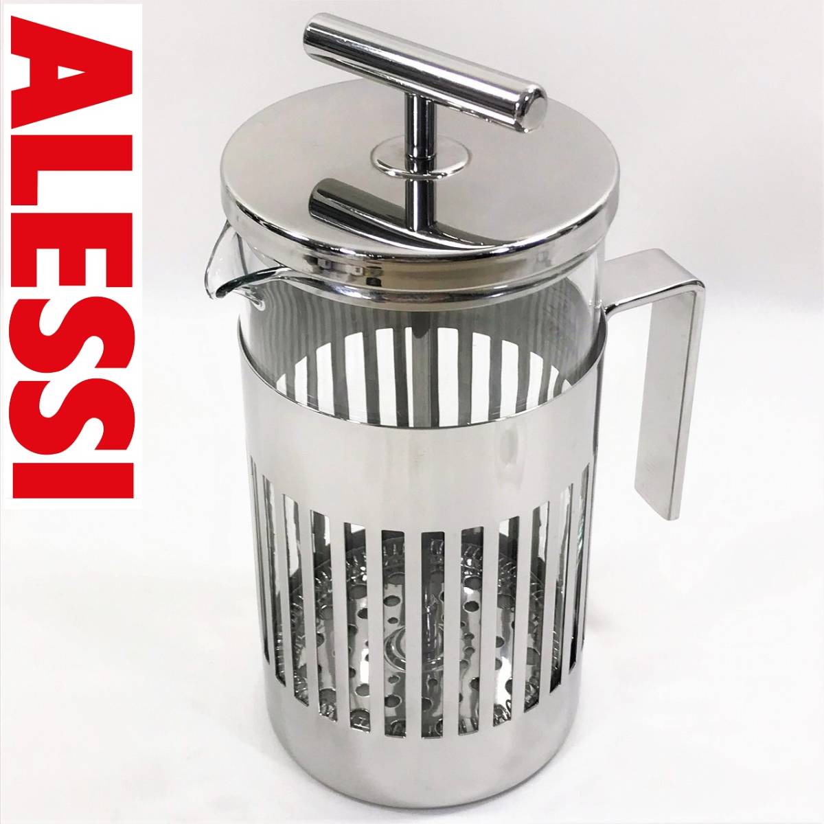 ALESSI アレッシィ 9094/8 プレスフィルター コーヒーメーカー 8カップ用 イタリア made in Italy / デザイン ...