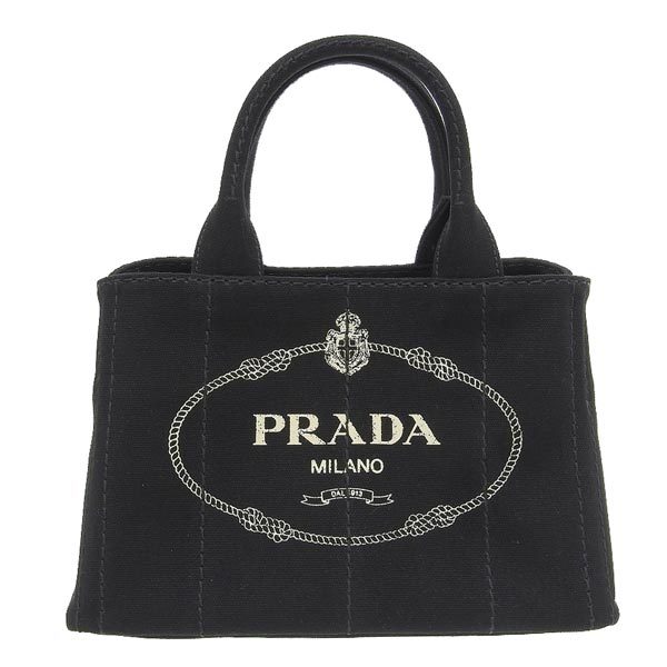 B楽市本店 PRADA プラダ カナパ 2WAY ハンドバッグ コットンキャンバス 黒 1BG439 バッグ(ハンドバッグ)｜売買されたオークション情報、yahooの商品情報をアーカイブ公開 ...