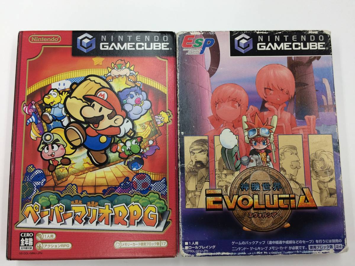H616 NGC 神機世界エヴォルシア ペーパーマリオRPG 2点セット ニンテンドーゲームキューブ(ロールプレイング)｜売買された ...