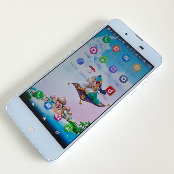 12711WM 完動品 docomo DM-01J SHARP Disney Mobile ブルー SIMロック解除済(シャープ)｜売買された ...