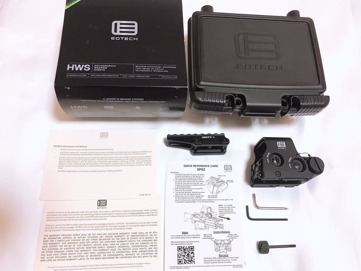 実物 同様EoTech XPS2-0 GREEN イオテック ホロサイト EOTECH UNITY FAST ライザーマウント付きEXPS3 ...