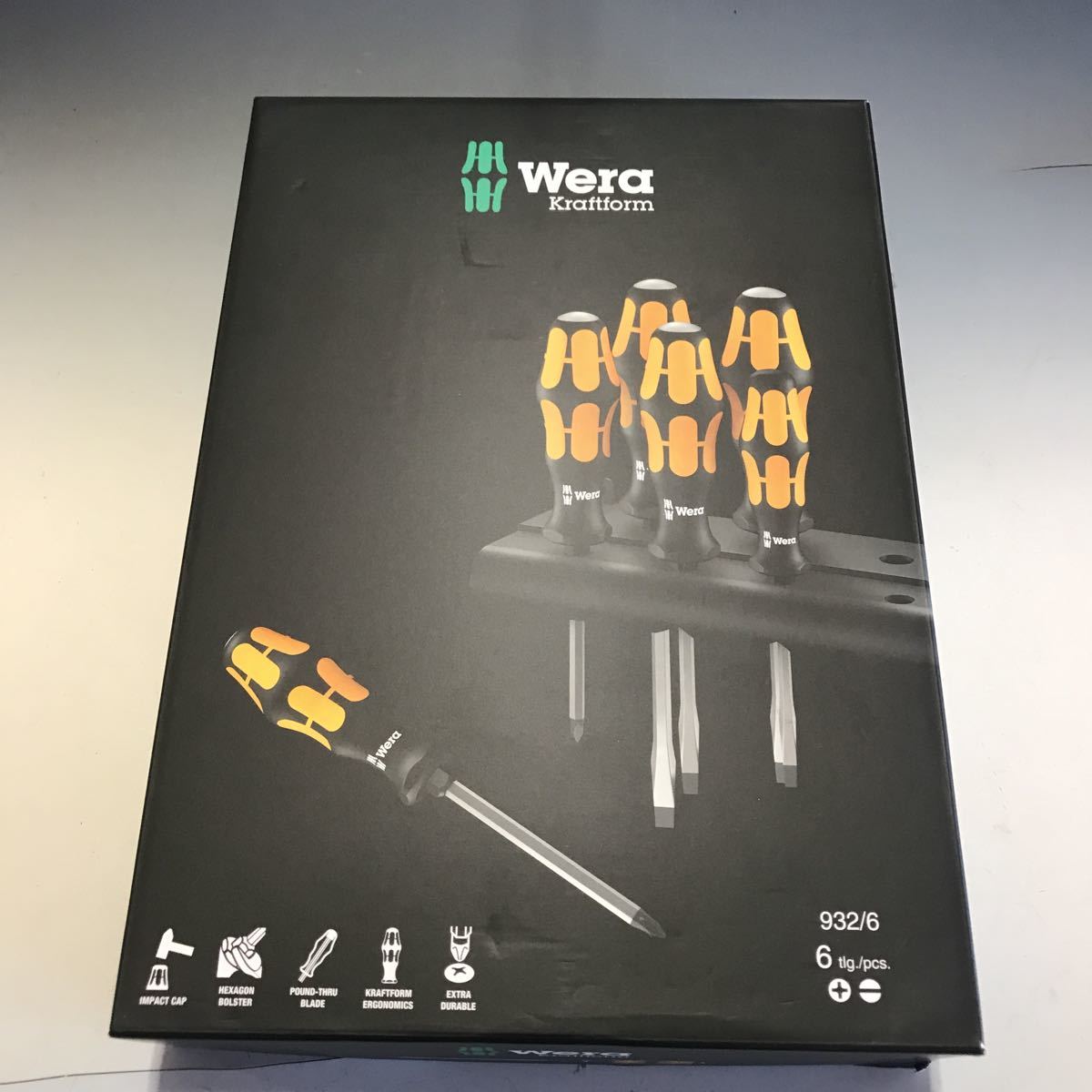 Wera ヴェラ Kraftform Chisel Driver チゼル 貫通 ドライバー セット 932 6本 定番 工具 ハンドツール ...