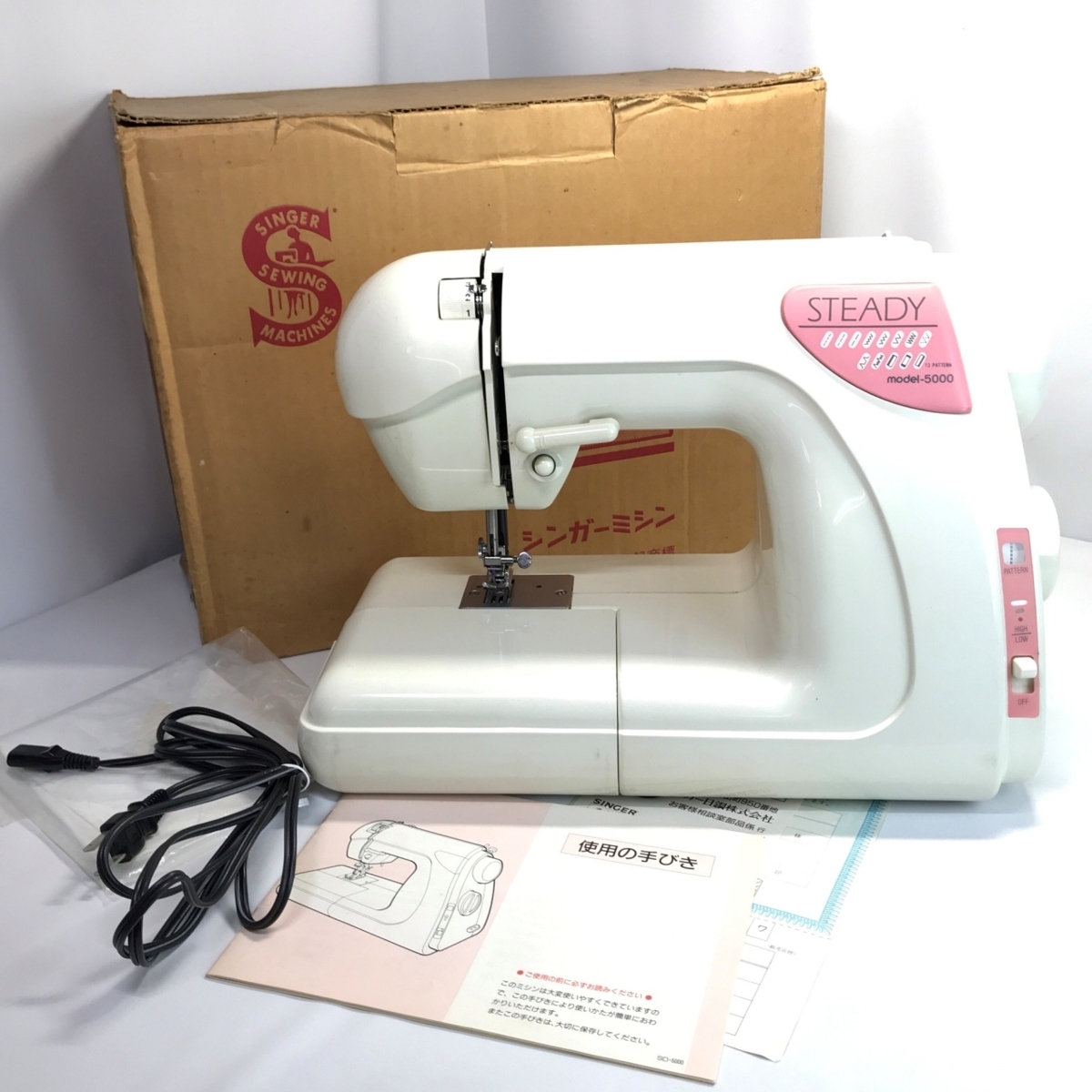 シンガー/SINGER STEADY model-5000 使用の手びき 通電確認 13パターン 家庭用電動ミシン シンガーミシン 裁縫 手芸 ATH-AY(その他)｜売買されたオークション ...