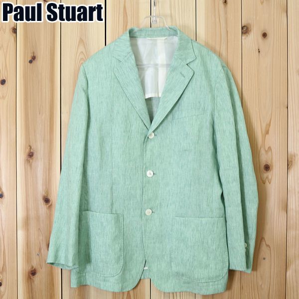 PT03930 ポールスチュアート テーラードジャケット 麻100％ グリーン系 LL Paul Stuart(男性用)｜売買されたオークション情報、yahooの商品情報をアーカイブ公開 ...