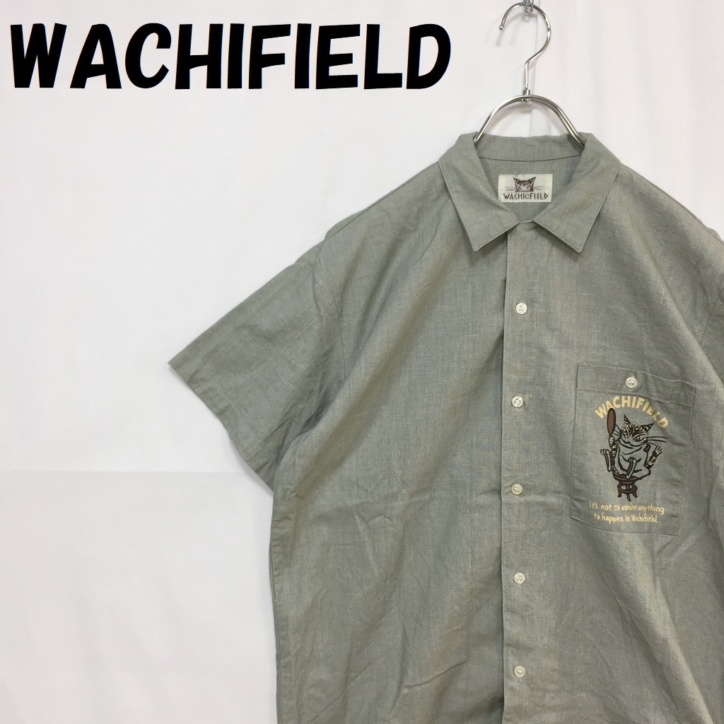 WACHIFIELD/わちふぃーるど 両面プリントシャツ 半袖 バックビッグプリント グリーン/S2082(Mサイズ)｜売買されたオークション情報、yahooの商品情報をアーカイブ公開 ...