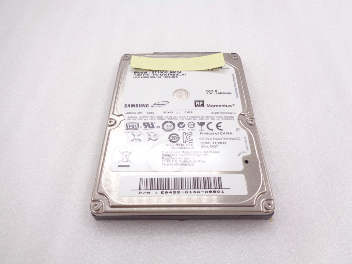 SAMSUNG ST1000LM024 2.5型HDD 1TB SATA 使用時間:129時間 HDH272(500GB～)｜売買された ...