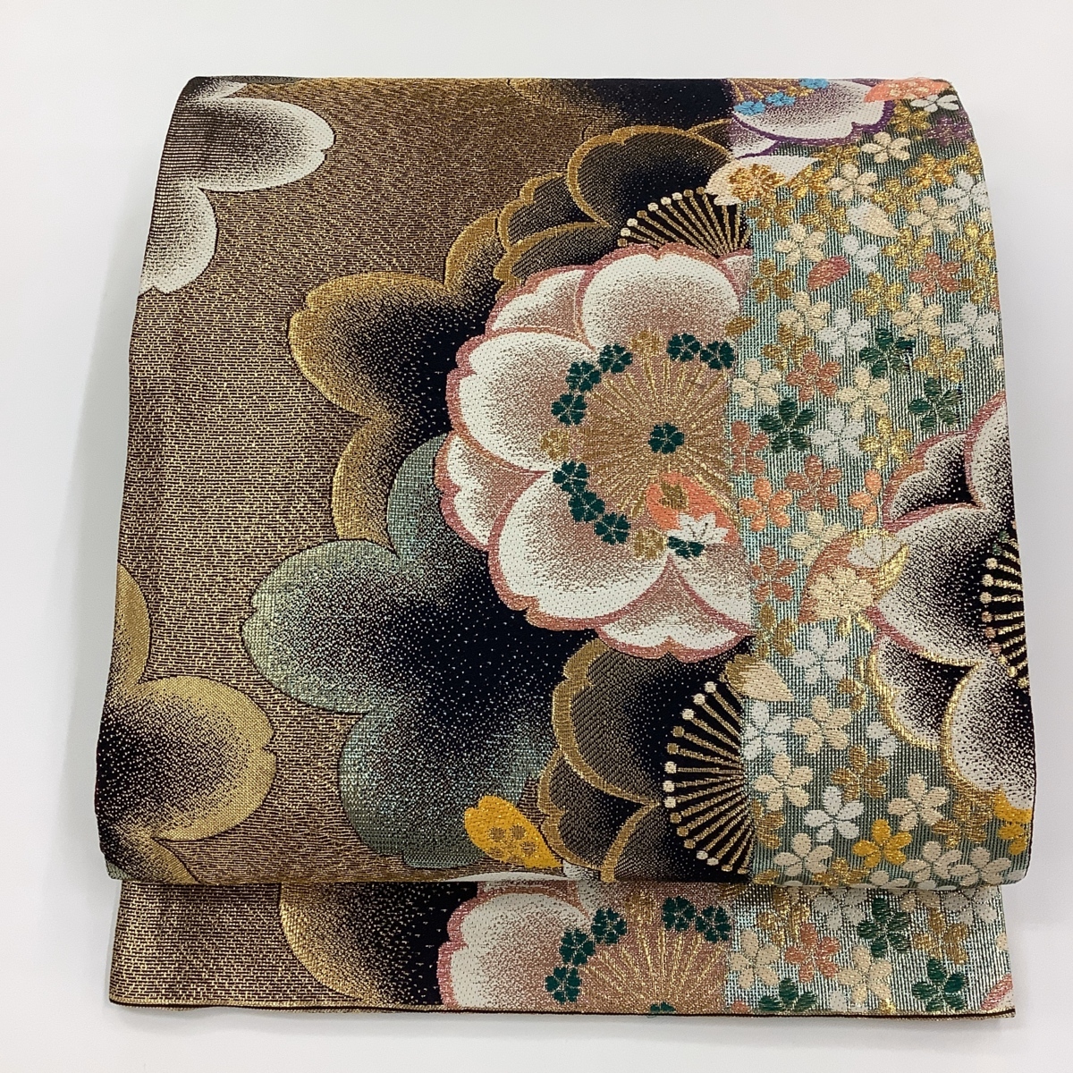 きものcocon 袋帯 六通 長さ444/幅31/正絹 他/金系/多彩/振袖用 10-5-3O-1693-h(仕立て上がり)｜売買されたオークション情報、yahooの商品情報をアーカイブ公開 ...